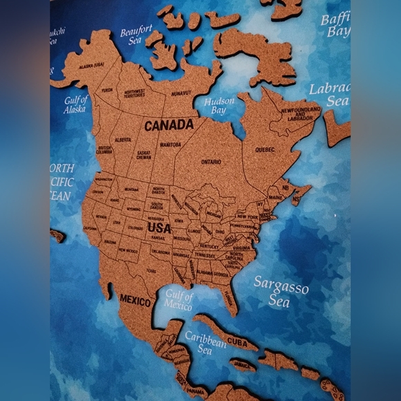 Art | Push Pin Wall Map | Poshmark